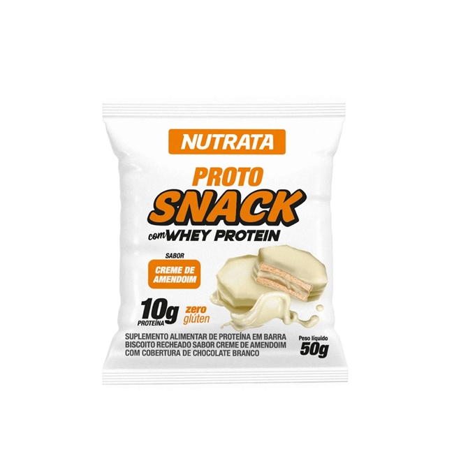 Proto Snack - Proteína em Barra - Biscoito Recheado - Nutrata - Nutrata