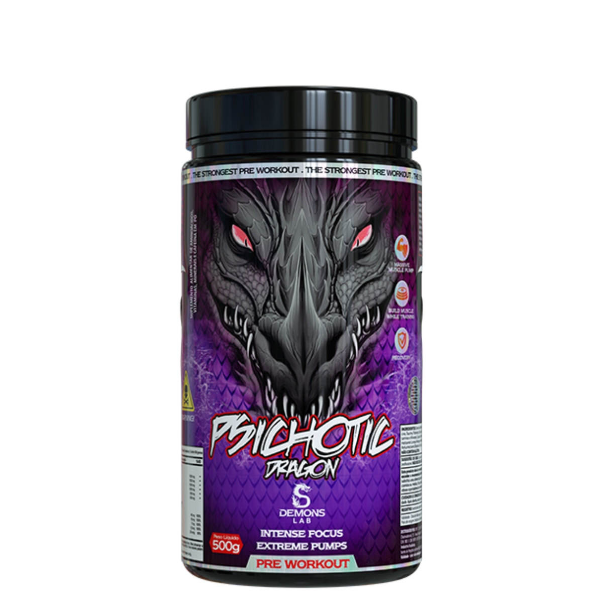 Psichotic Dragon (500g) - Pré-treino - Demonslab - Demons Lab