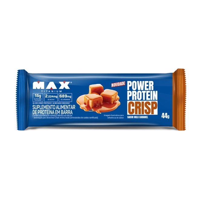 Power Protein Crisp (44g) Barra de Proteína - Max Titanium - Max Titanium