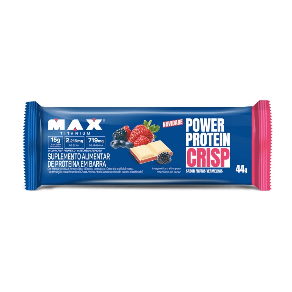 Power Protein Crisp (44g) Barra de Proteína - Max Titanium - Max Titanium