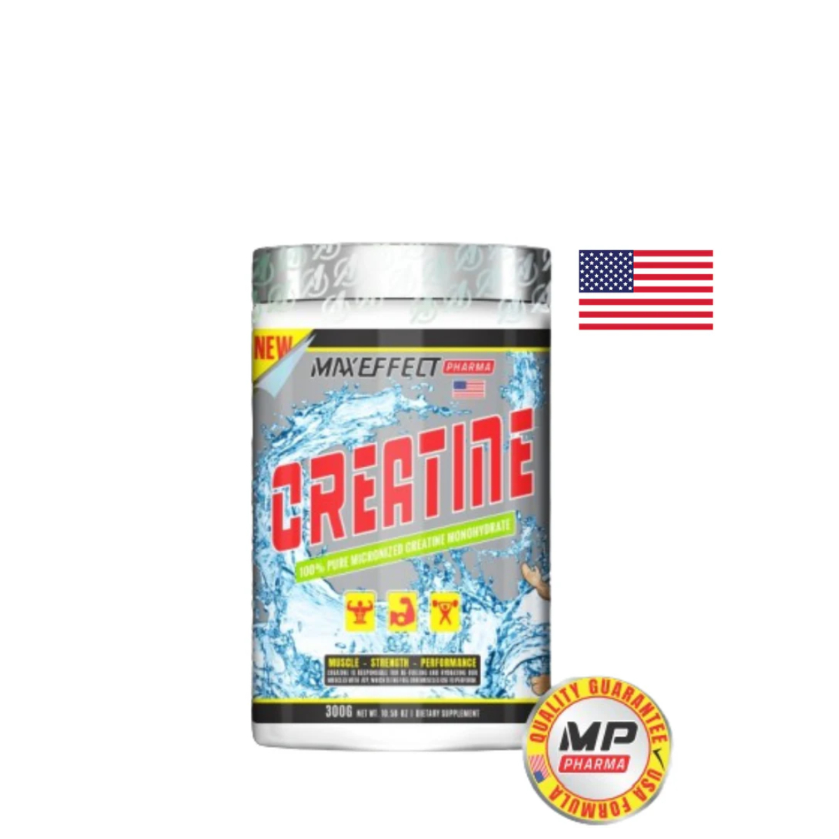 Creatina 100% Pura Micronizada Monohidratada (300g) - Max Effect Pharma - MaxEffect Pharma