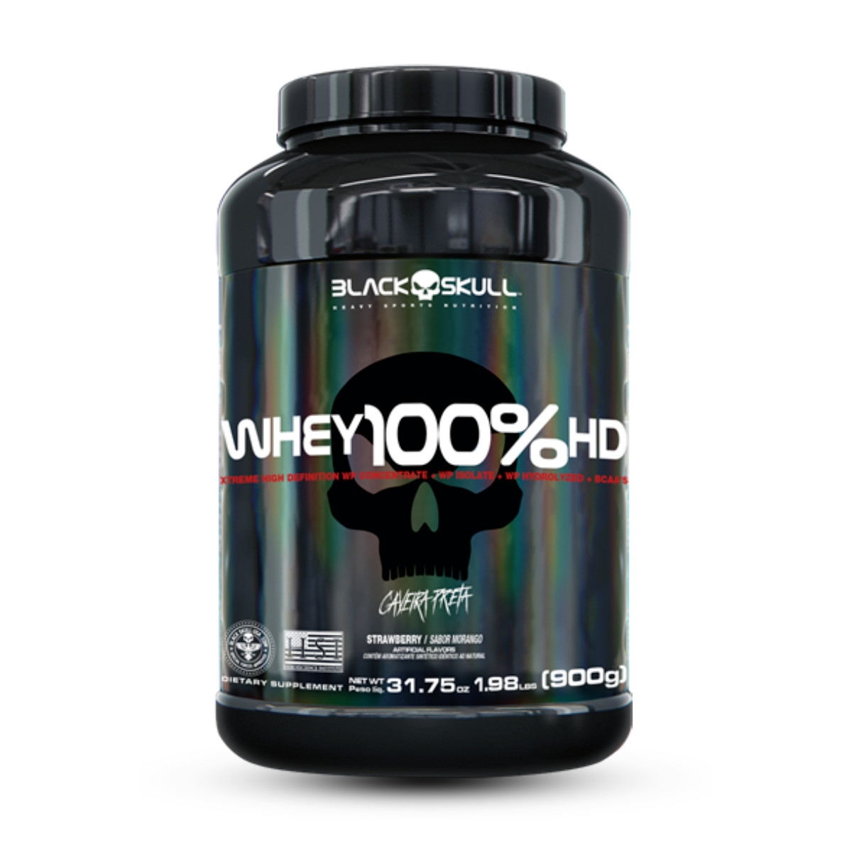 Whey 100% Hd (900g) Pote - Black Skull - Black Skull