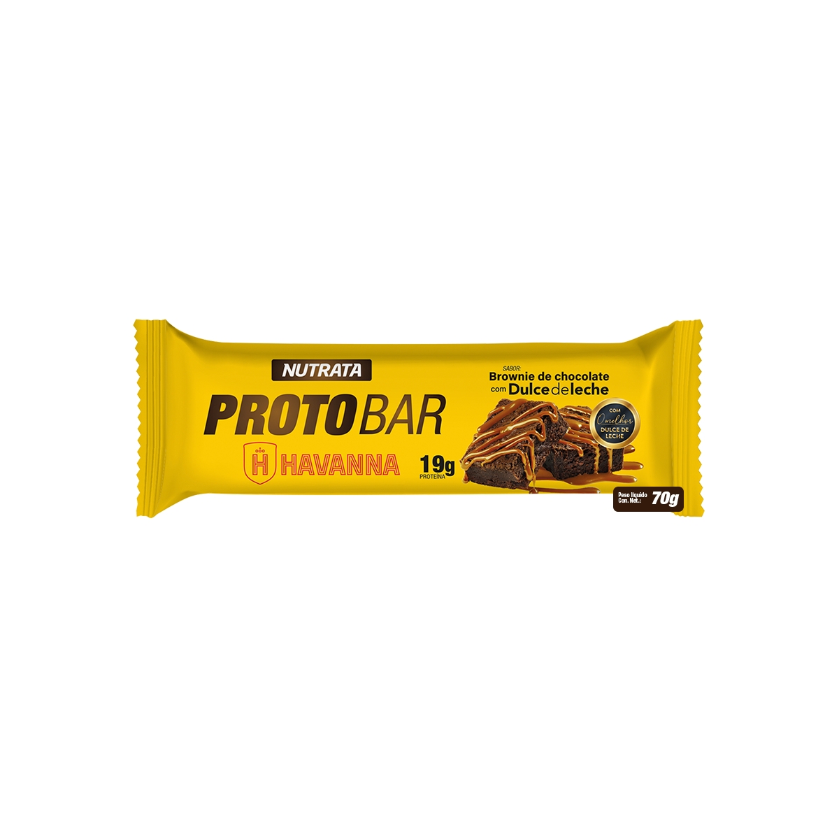 Protobar Havanna (70g) Barra de Proteína - Nutrata - Nutrata
