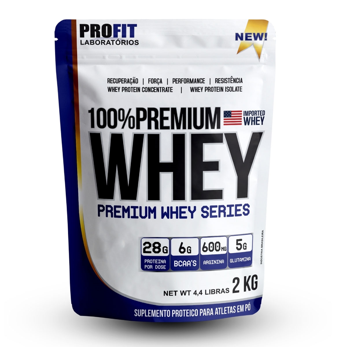 100% Premium Whey (2kg) Refil - Profit - ProFit