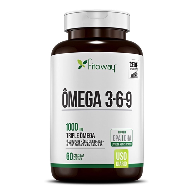 Omega 3-6-9 (60 Caps) - Fitoway Clean - FTW