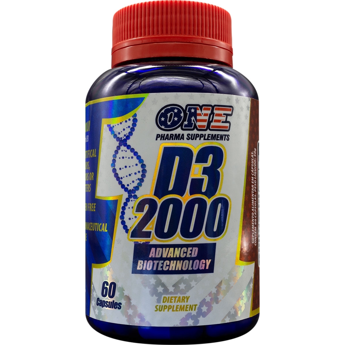 D3 2000 (60 Caps) - One Pharma - One Pharma Supplements LLC
