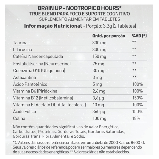Nootropico True Brain Up (60 Tabletes) - True Source - True Source