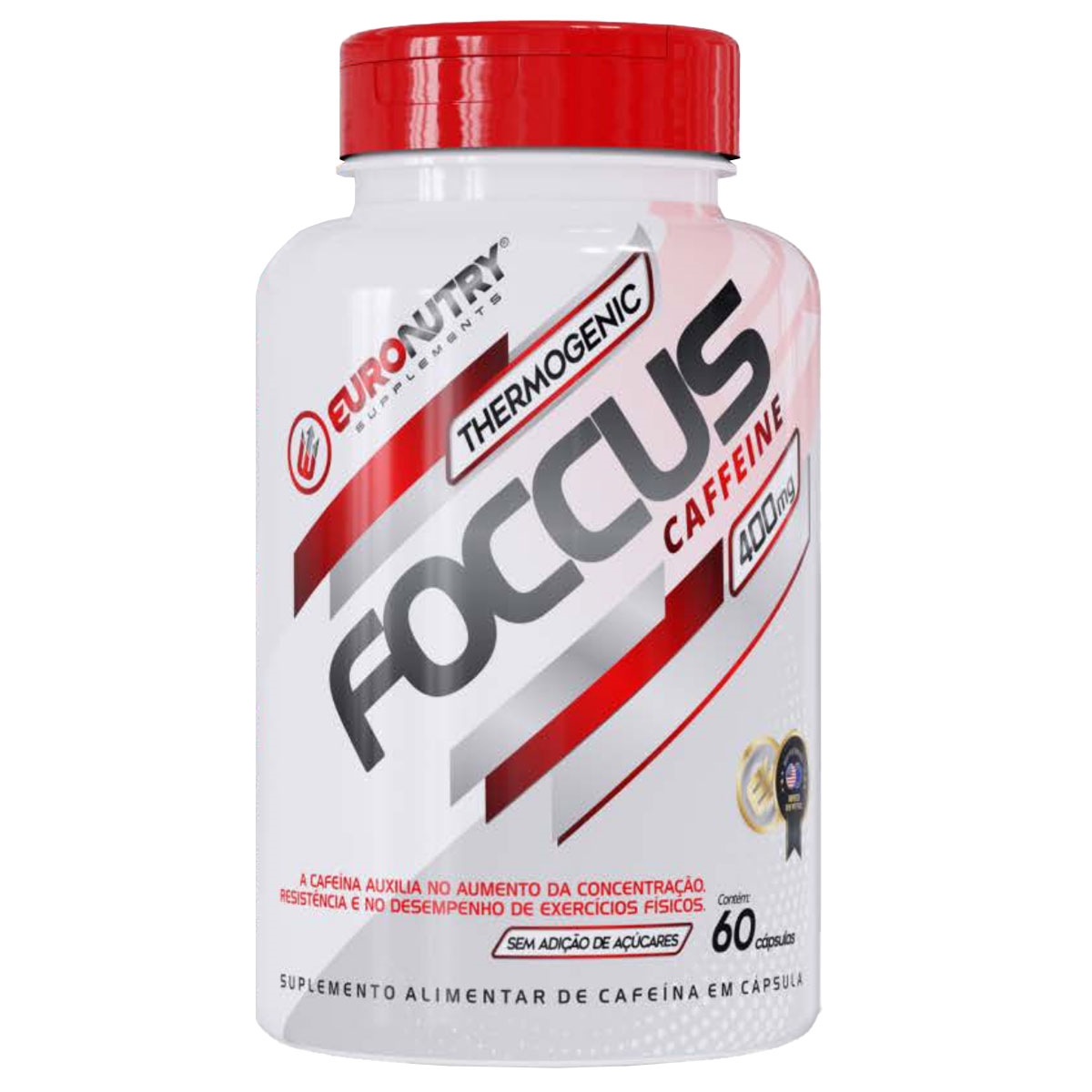 Thermogenic Foccus Caffeine 400mg com 60cps - Euronutry