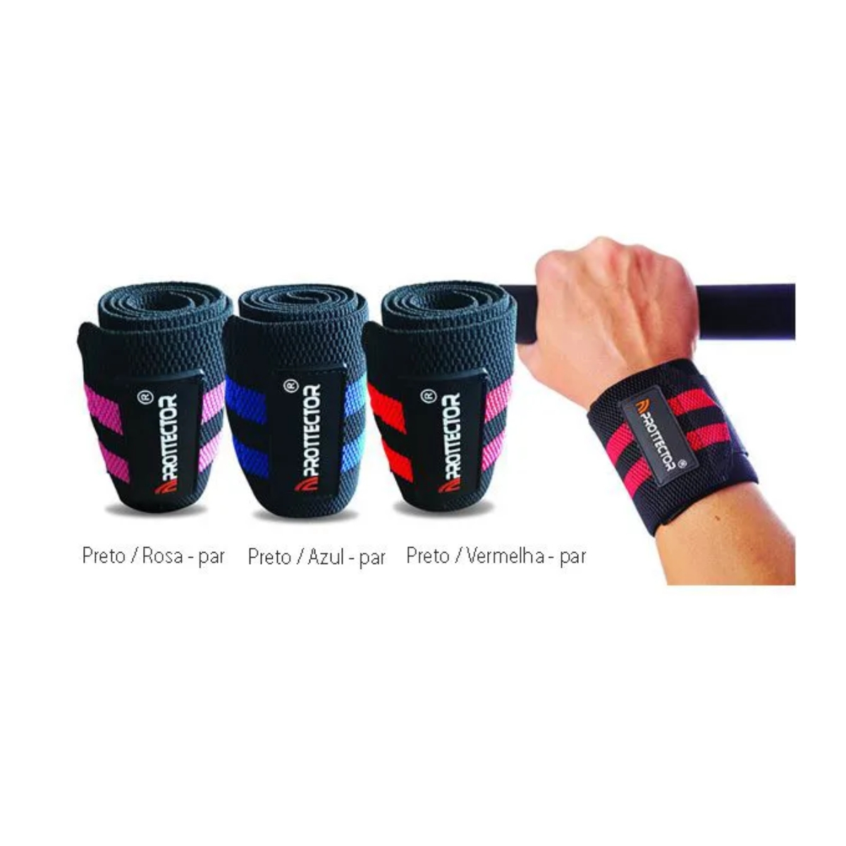 Munhequeira Elástica 80mm Stronger - Prottector - Prottector